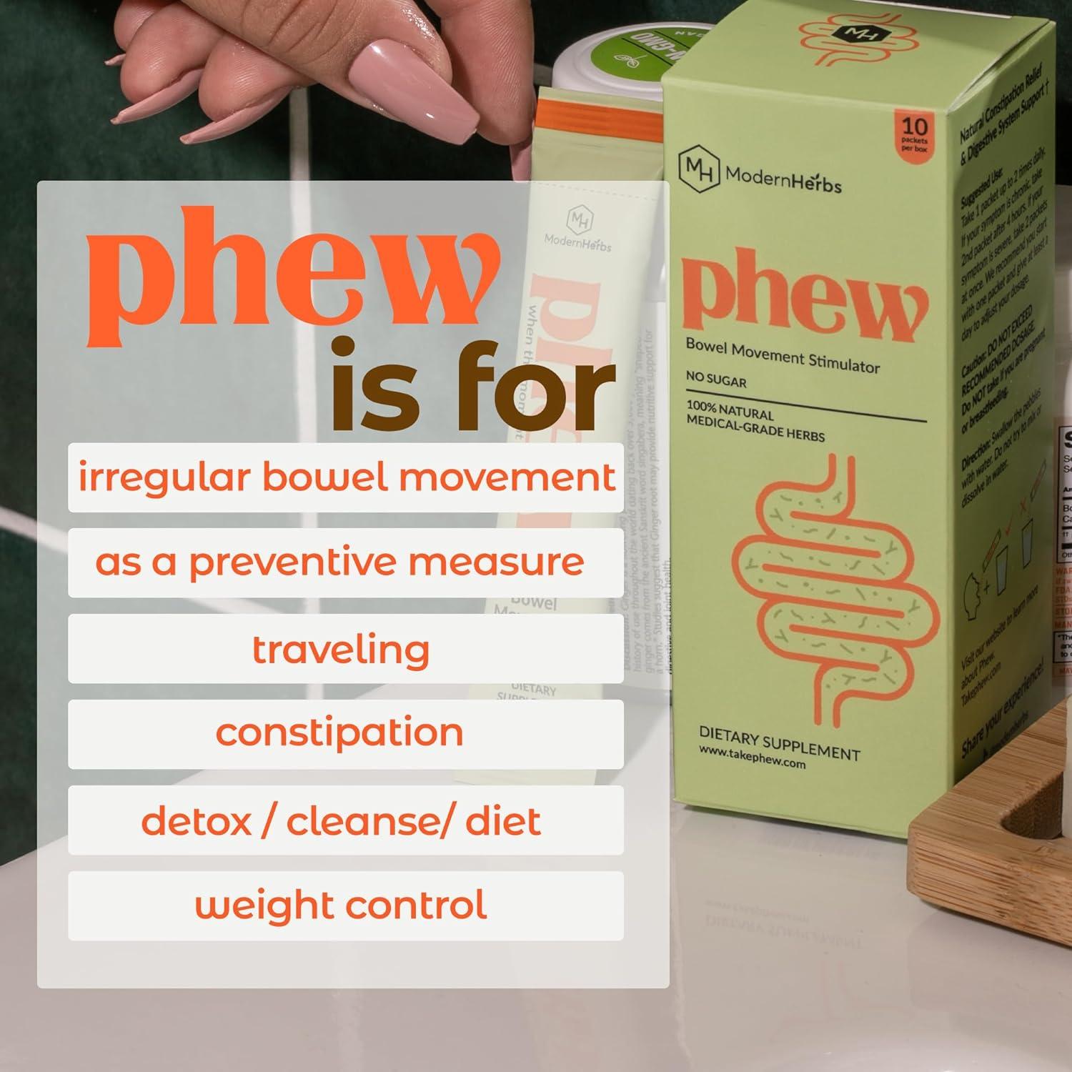 Phew Colon Cleanse: Natural Detox for Gentle Daily Relief - Ideal for ...