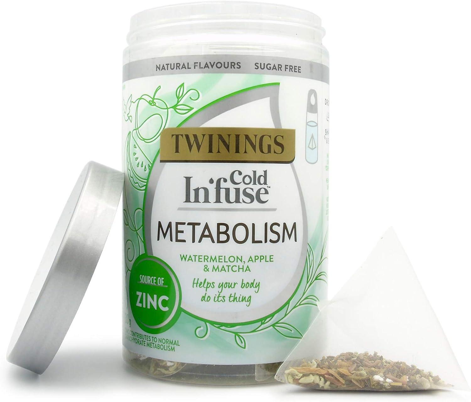 Twinings Cold Infuse Metabolism 12 Infusers - Watermelon Apple & Matcha ...