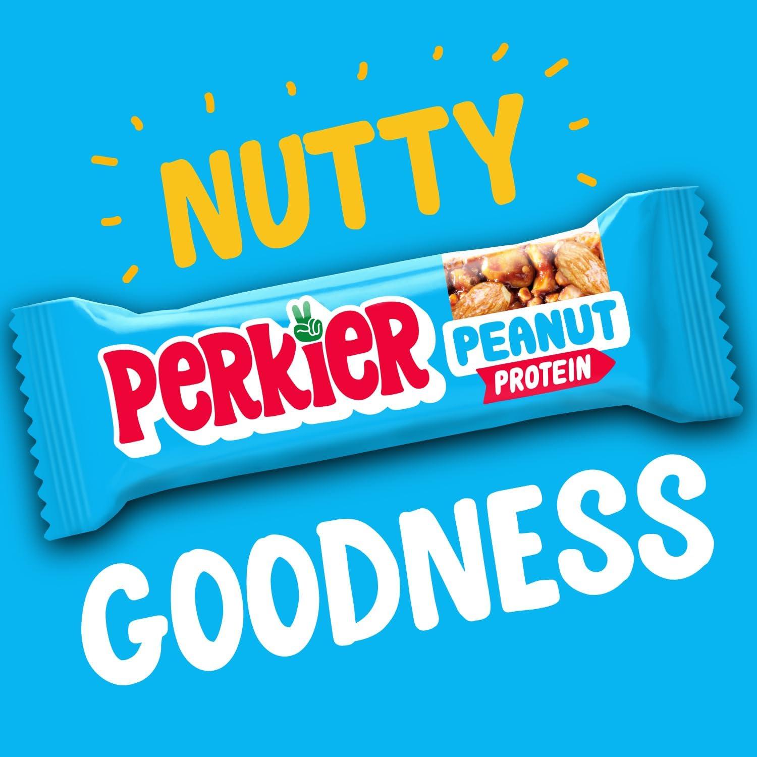 Perkier Crunchy Peanut Snack Bars (18 Pack) - Vegan, Gluten Free, High ...