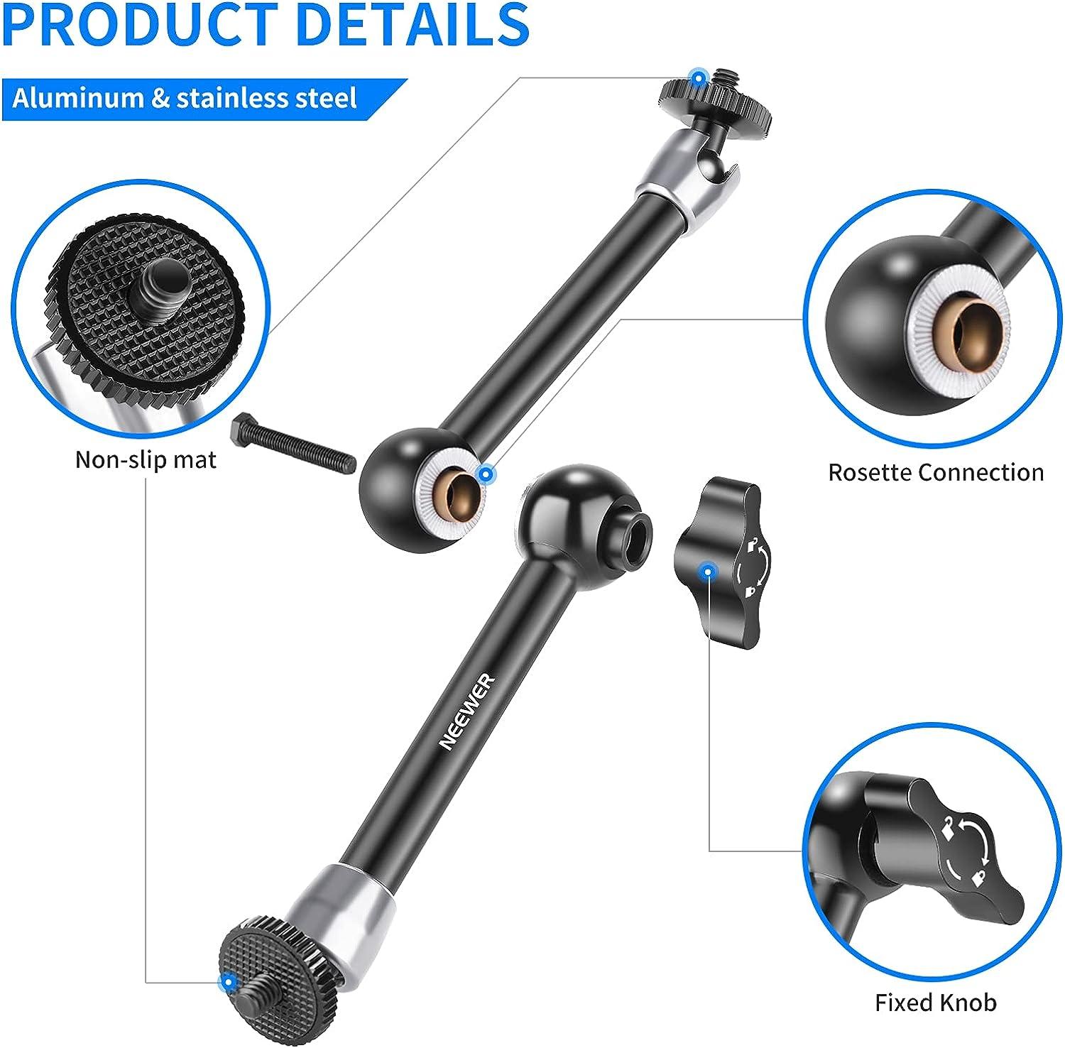 NEEWER Clamp with Adjustable Magic Arm for Flash/LED Light - SmallRig ...