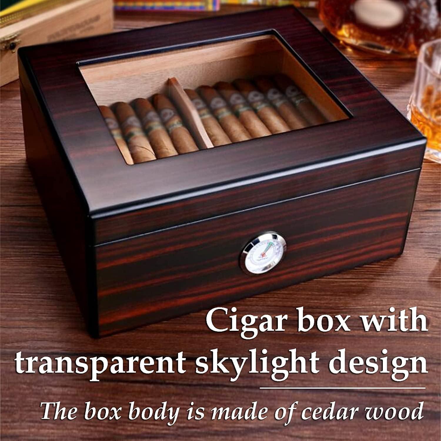 Cigar Boxs Humidors Cigar Humidor Fine Humidors Clear Glass Top with ...
