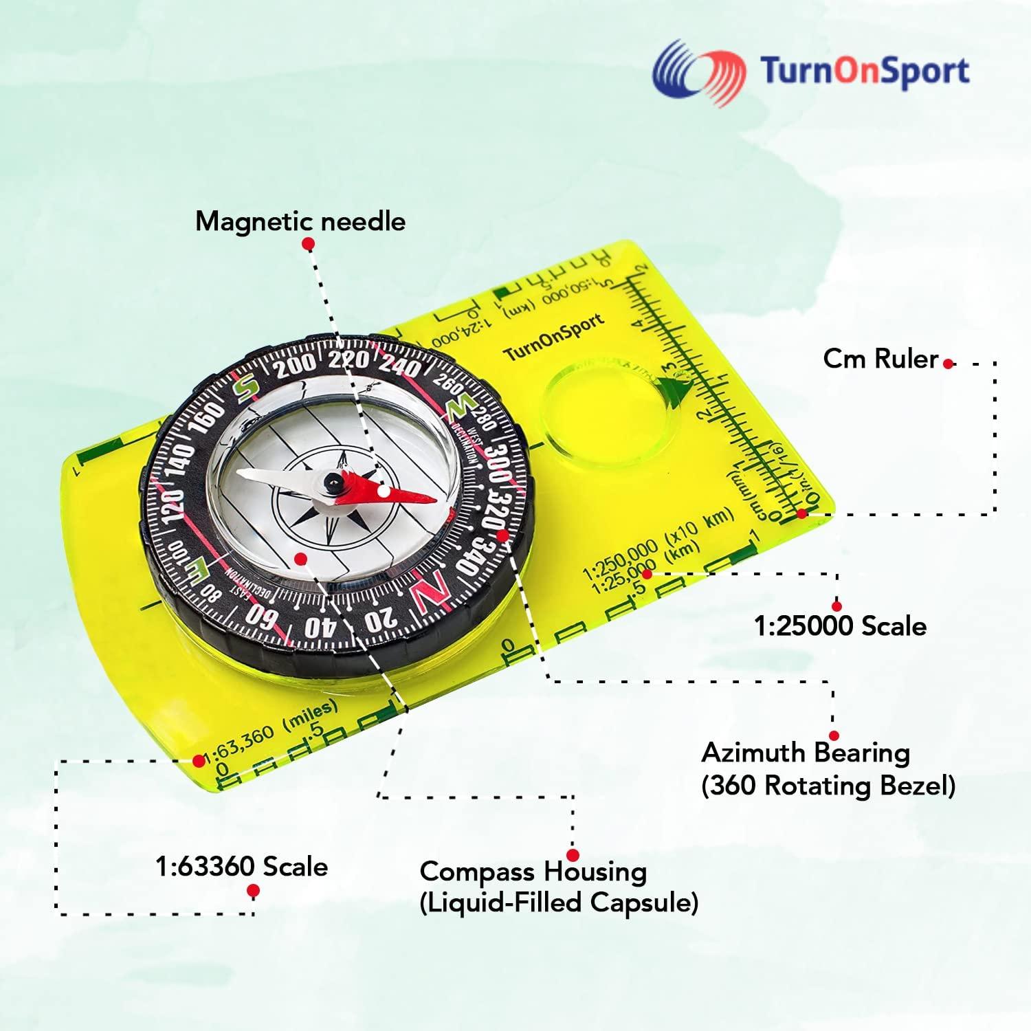 Orienteering Compass Hiking Backpacking Compass | Advanced Scout ...