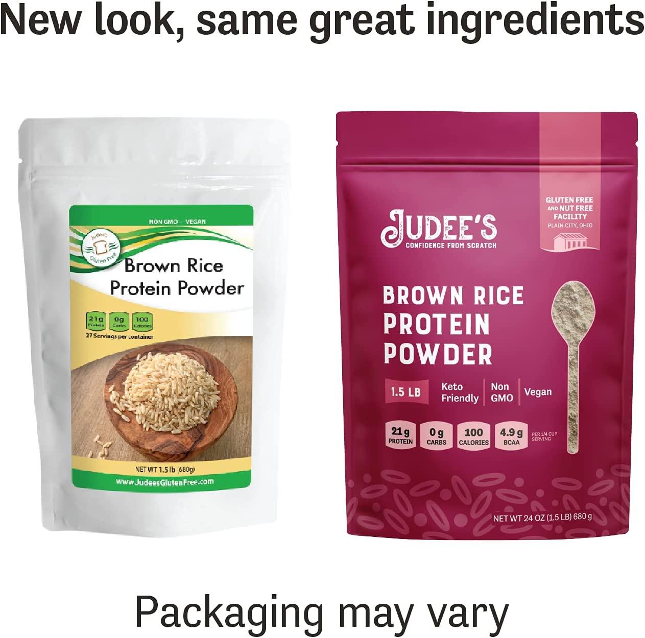 Judee's Brown Rice Protein Powder (1.5 lb) - Non-GMO, Sprouted, Dairy ...
