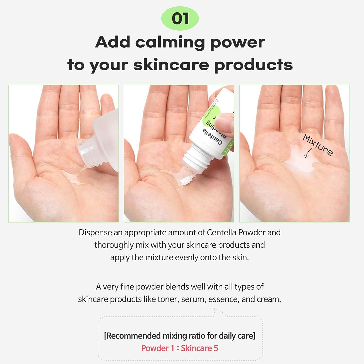 TIAM Centella Blending Powder 0.35 Oz - CICA Powder for Sebum Control ...