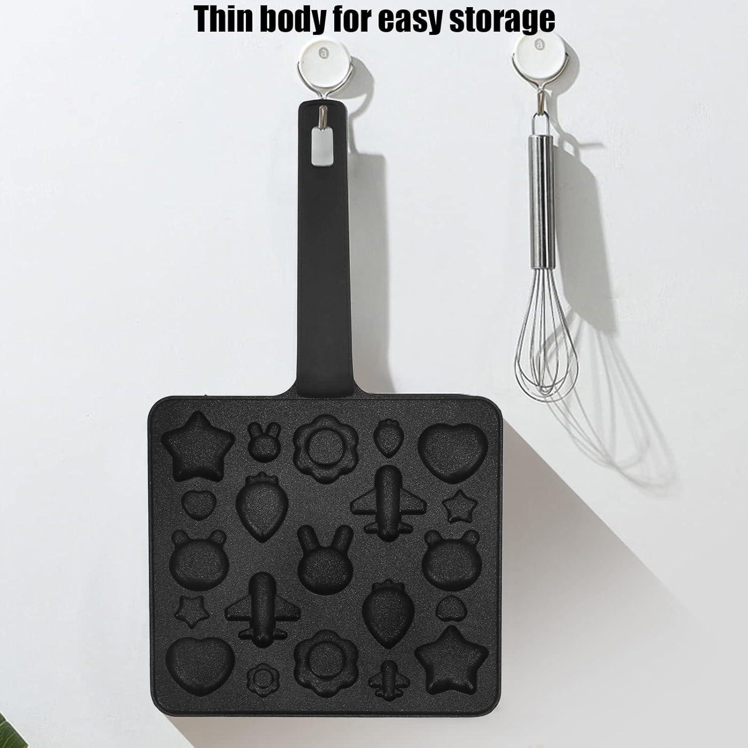 HOLABONITA Frying Pan Alloy Portable Model Biscuits Making Pan Kitchen ...