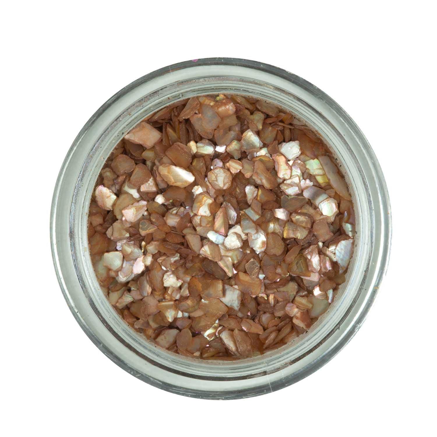 N&BF Nail Art Muschelspleter - Crushed Brown Shells for Gel & Acrylic ...