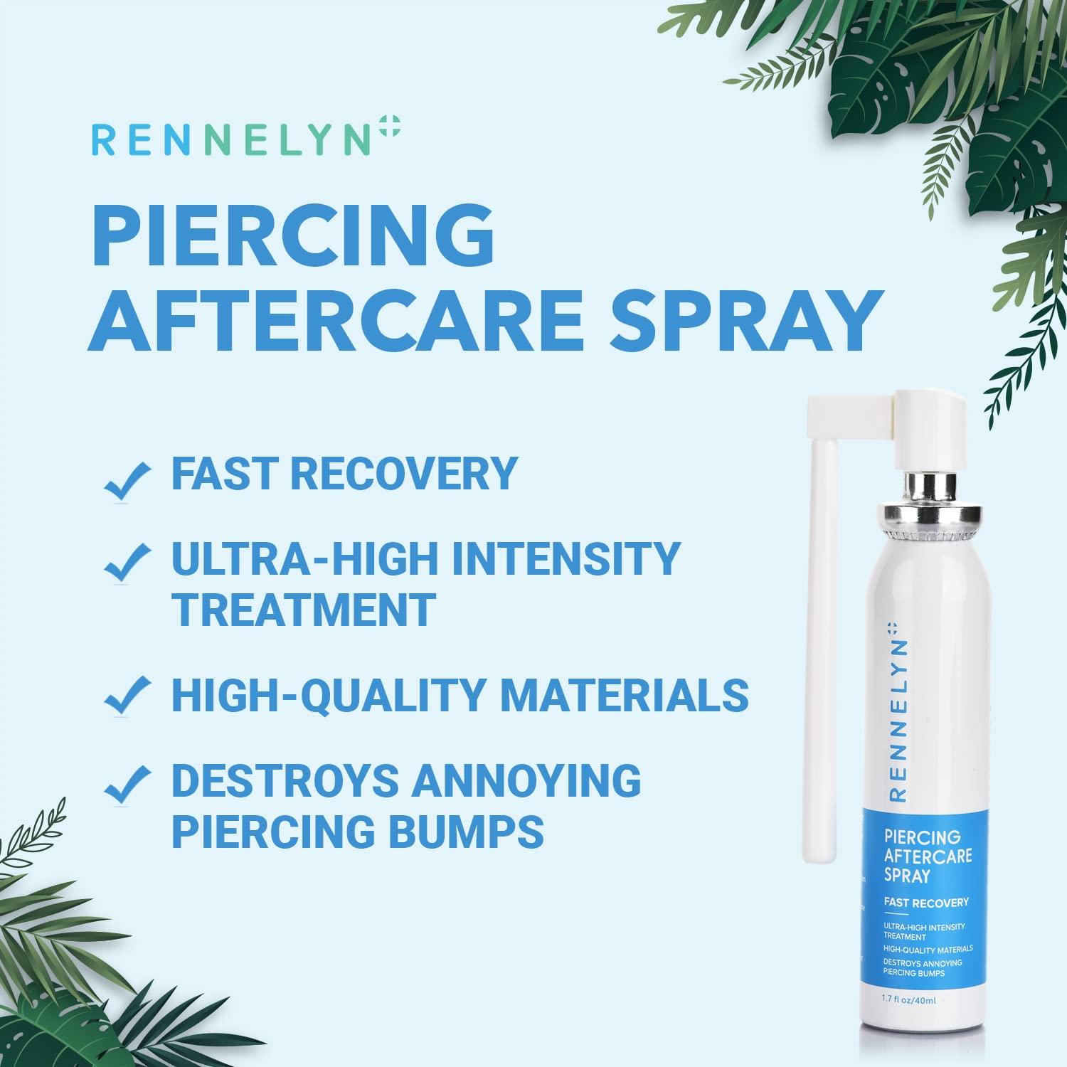 Rennelyn Piercing Aftercare Spray: Organic Herbal Extract, 40ml - Bump ...