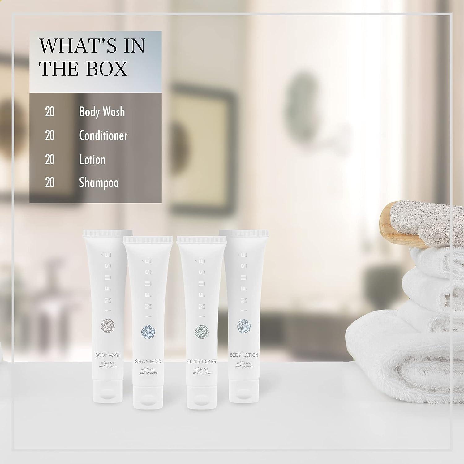 H2O Tropical Infuse 1.0 oz. Toiletries Set - Hotel Shampoo, Conditioner ...