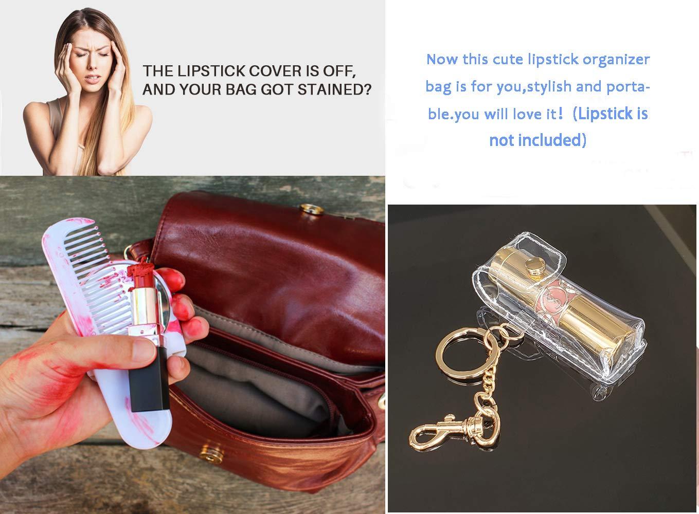 Clear Chapstick Keychain Holder - Portable Lip Balm Case with Key Chain ...