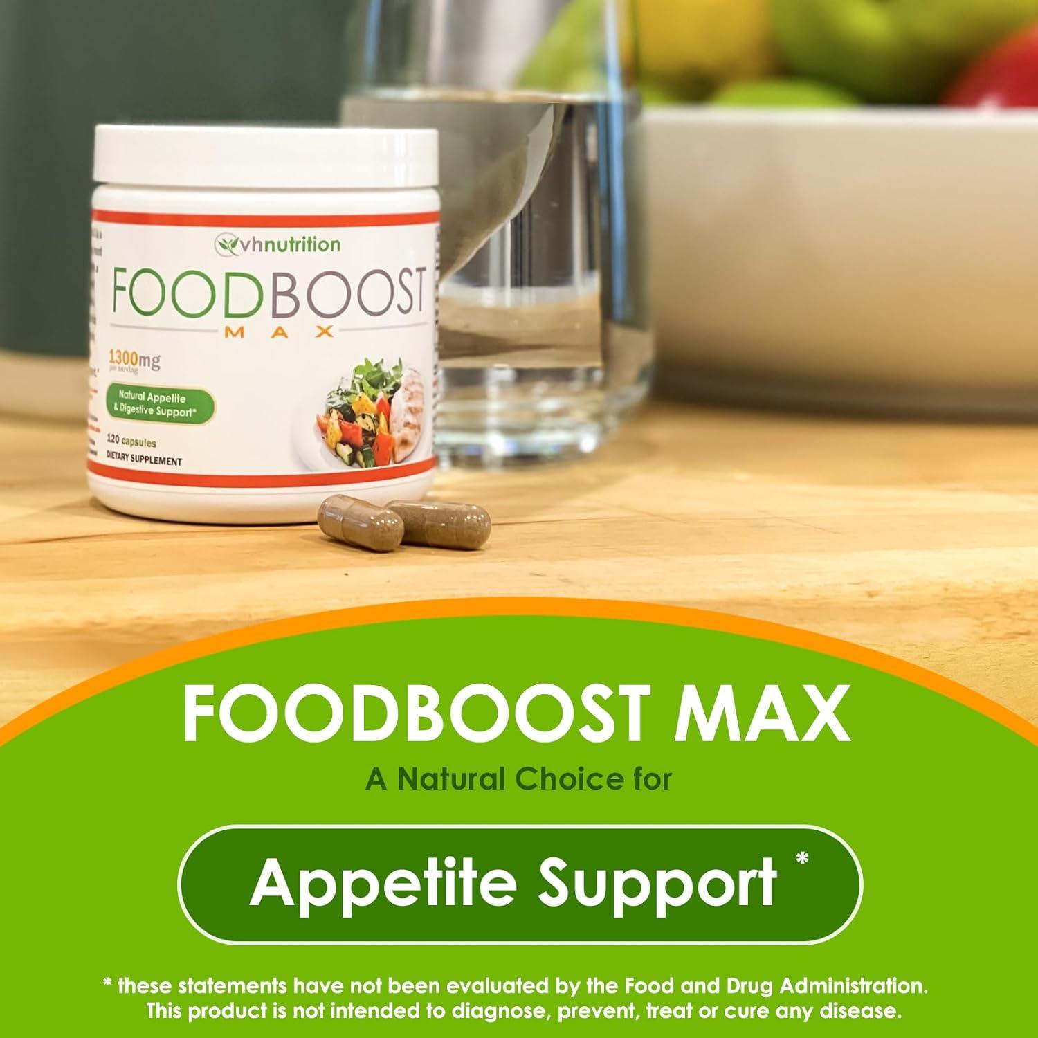 VH Nutrition FoodBoost MAX: Natural Appetite Stimulant for Men and ...