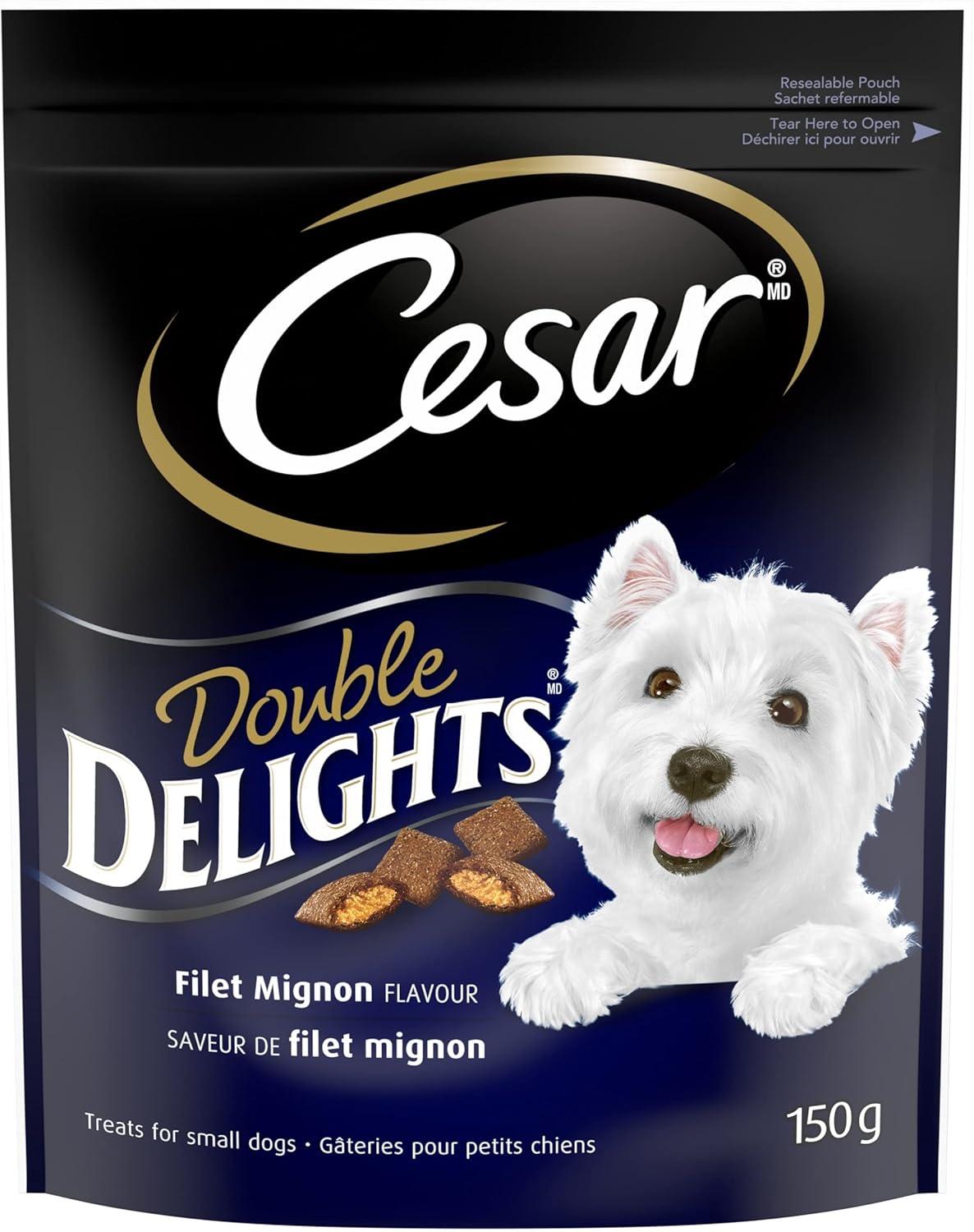 CESAR Double Delights Filet Mignon + CESAR Bakies Bacon-Roasted Chicken ...