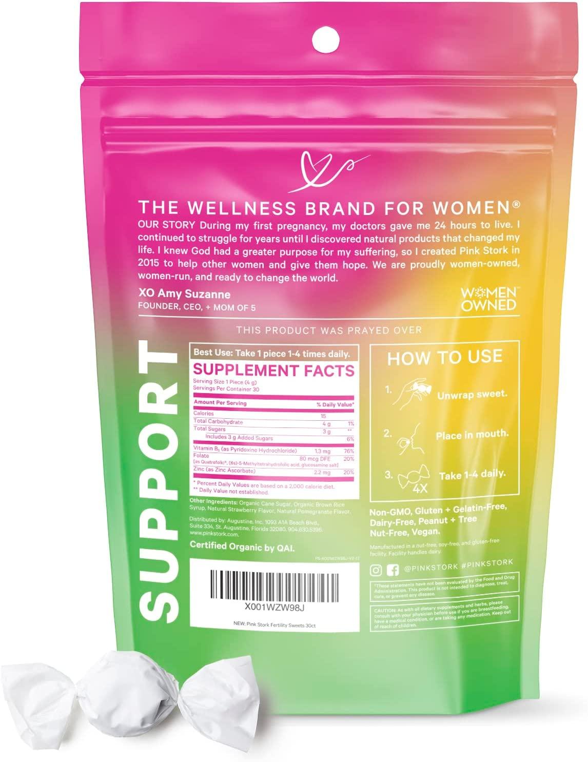 Organic Strawberry Pomegranate Fertility Sweets | Prenatal Vitamins ...