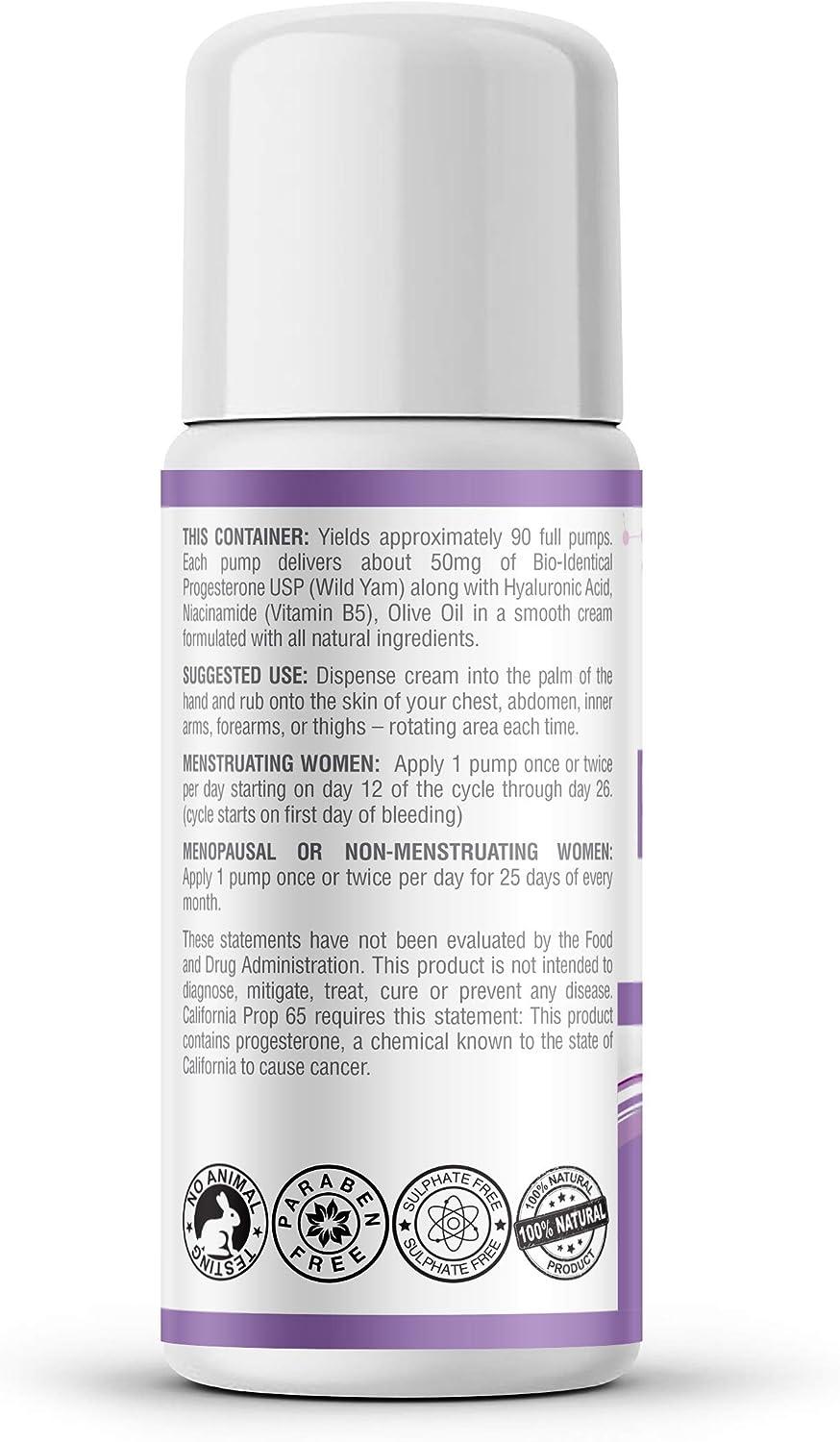 5000mg Bioidentical Progesterone Cream | 90 Day Supply | USA Made ...