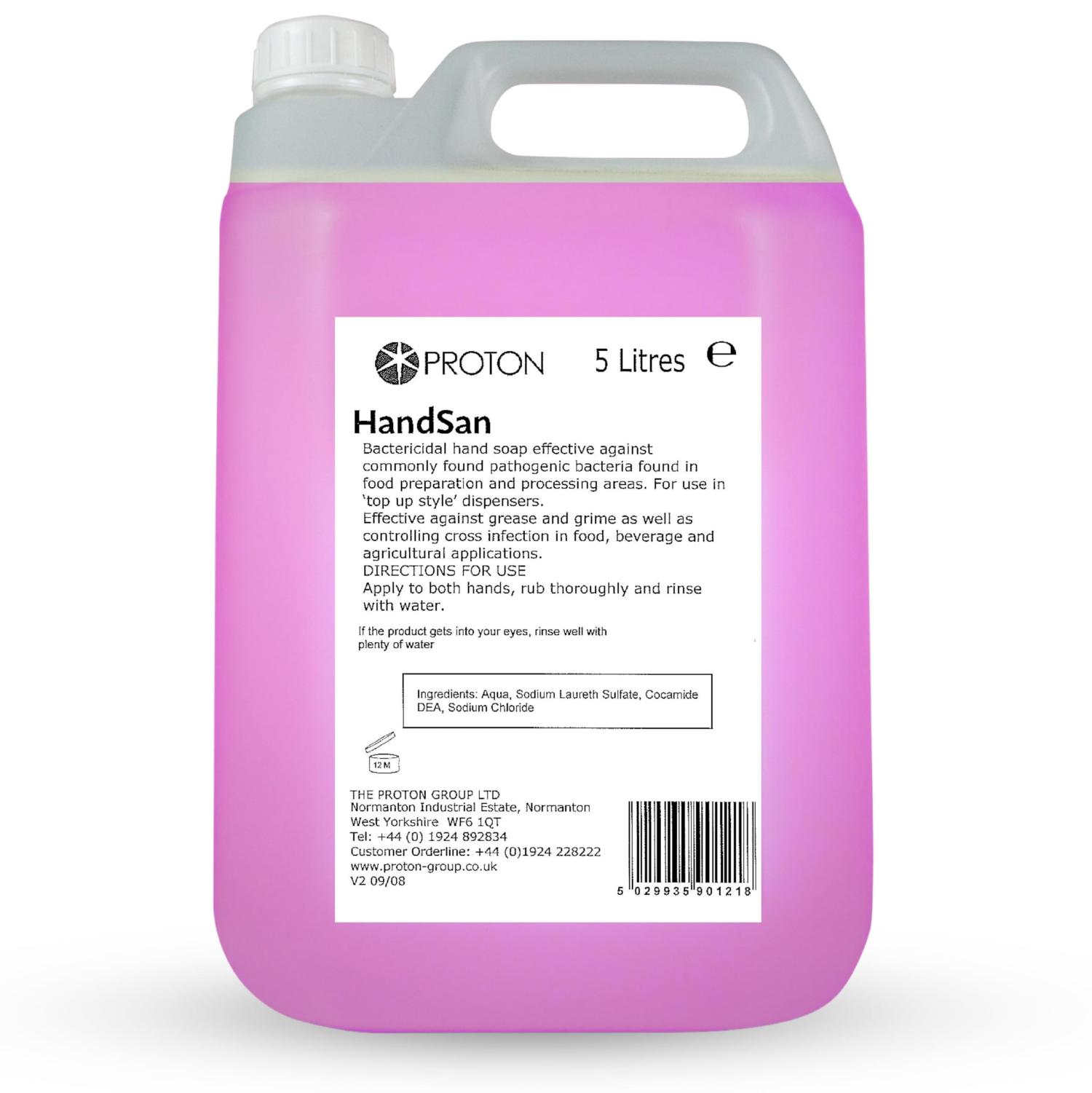 Thali Outlet - HandSan Pink Antibacterial Hand Wash Soap - Food Hygiene ...