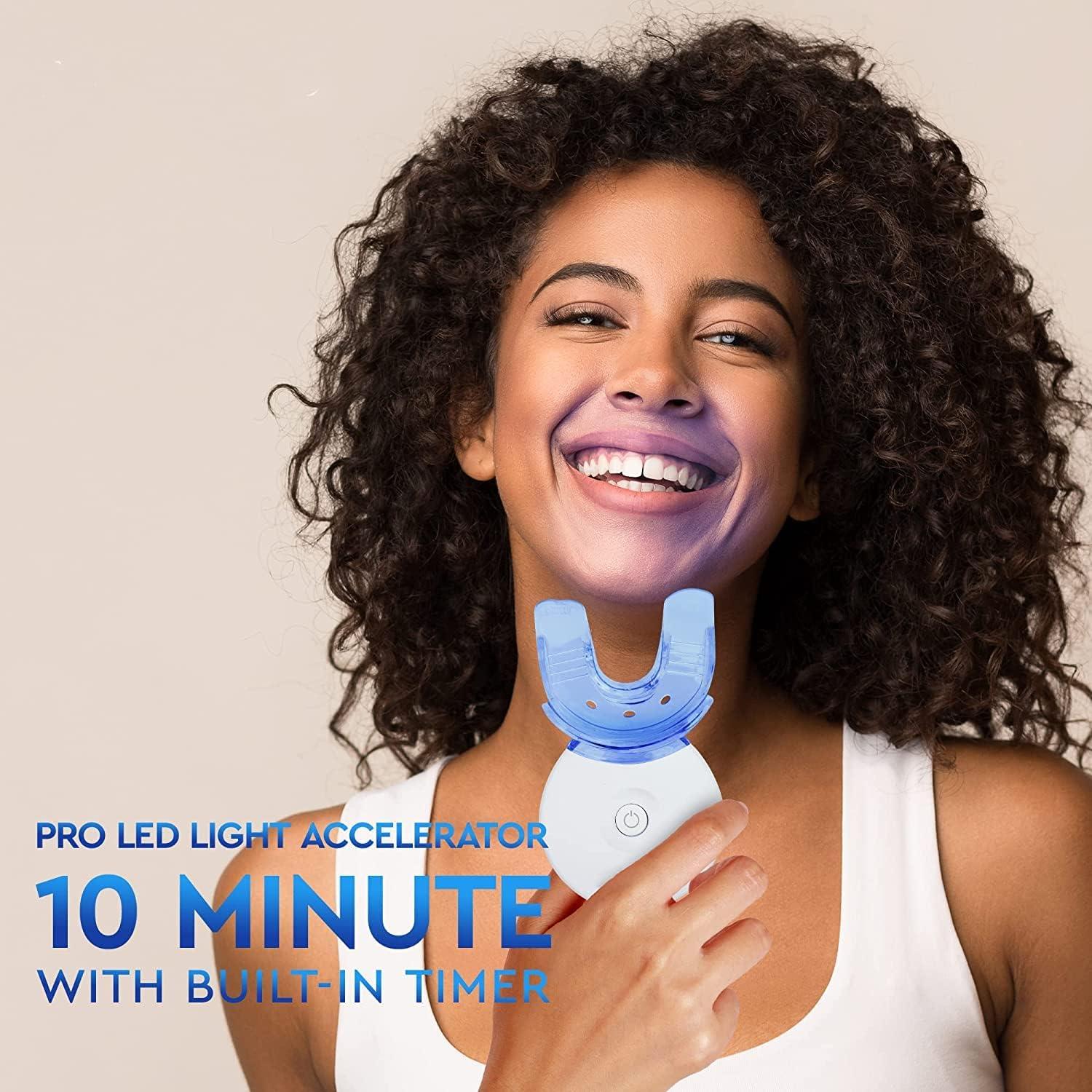 Professional Teeth Whitening Kit - 5X LED Light, 1 Mouth Tray ...