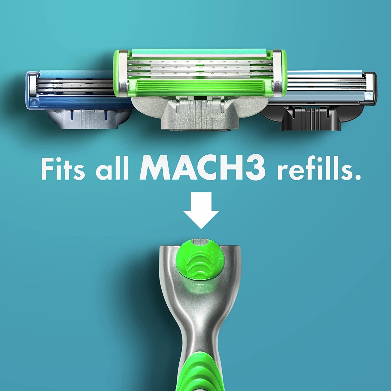 Gillette Mach3 Sensitive Razors for Men | 1 Razor + 5 Blade Refills for ...