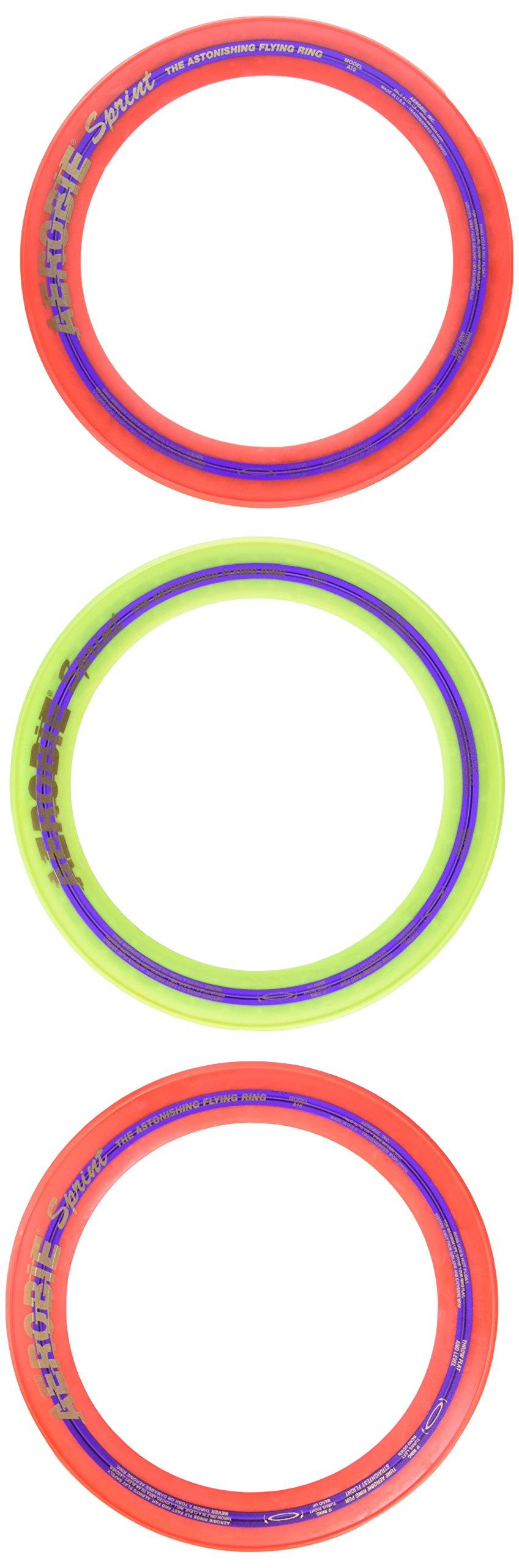 Aerobie Sprint Flying Ring Set - 10 Diameter - Assorted Colors (Pack of 3) | Buy Now with ...