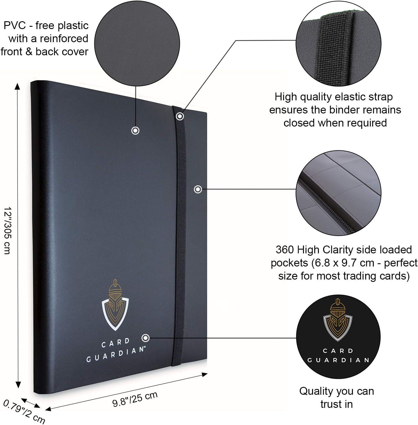 Card Guardian 9-Pocket Trading Card Album - Side Loading Binder for TCG ...