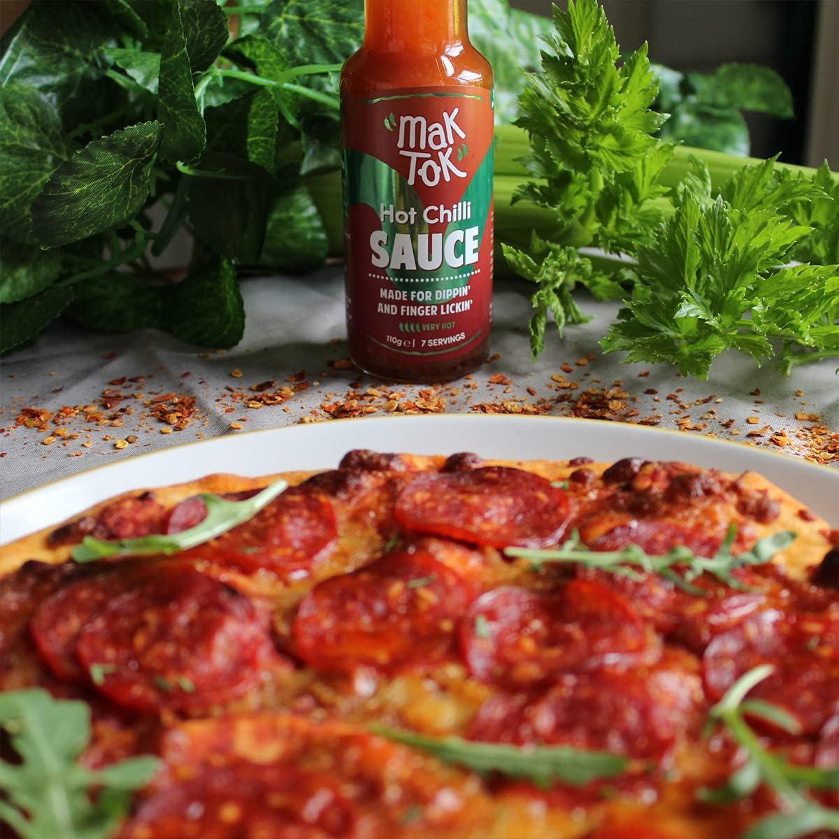 Mak Tok Authentic Malaysian Hot Chilli Sauce 110g - Spicy and Flavorful ...