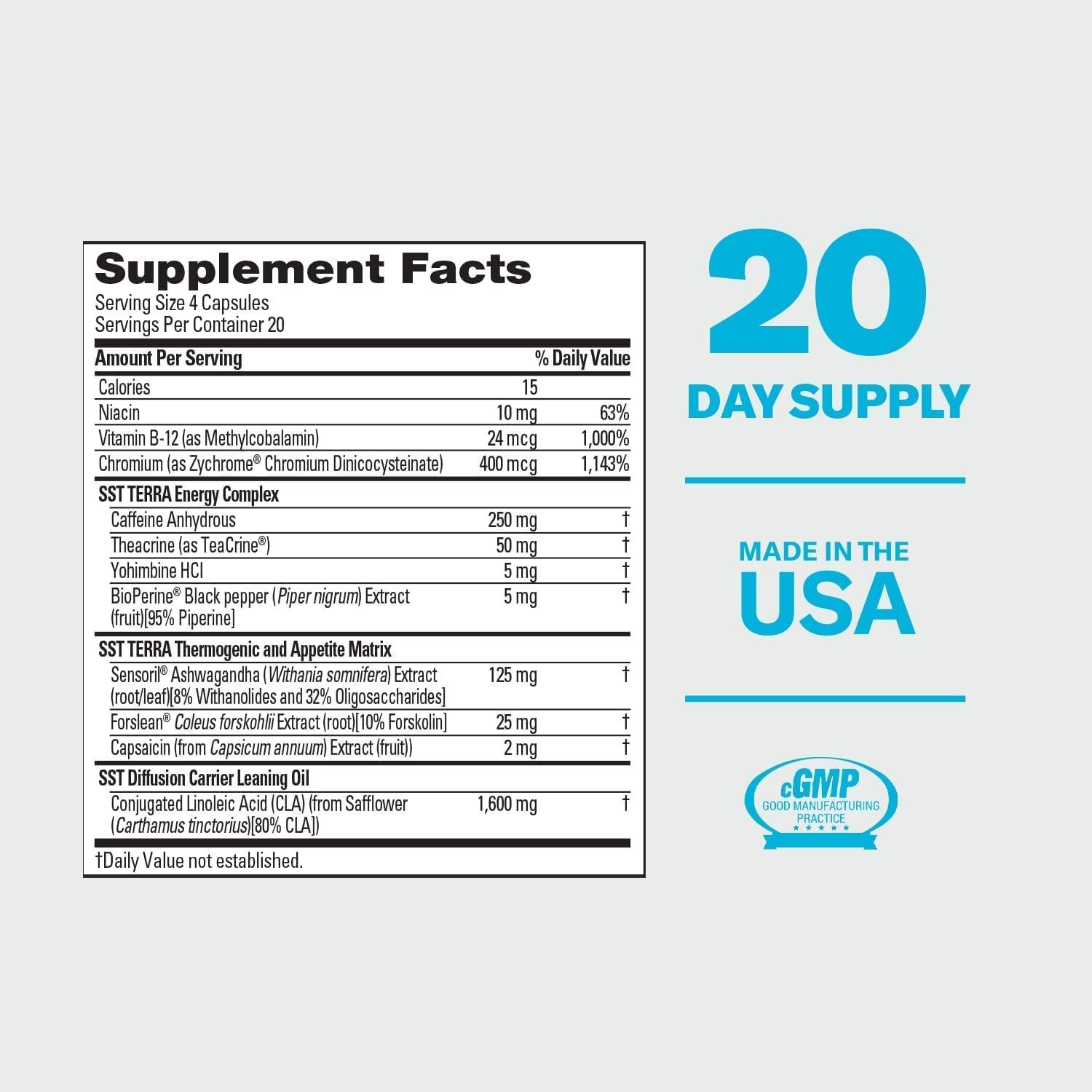 Performix SST Cuts Super Suspension Thermogenic with CLA - 160 Capsules ...