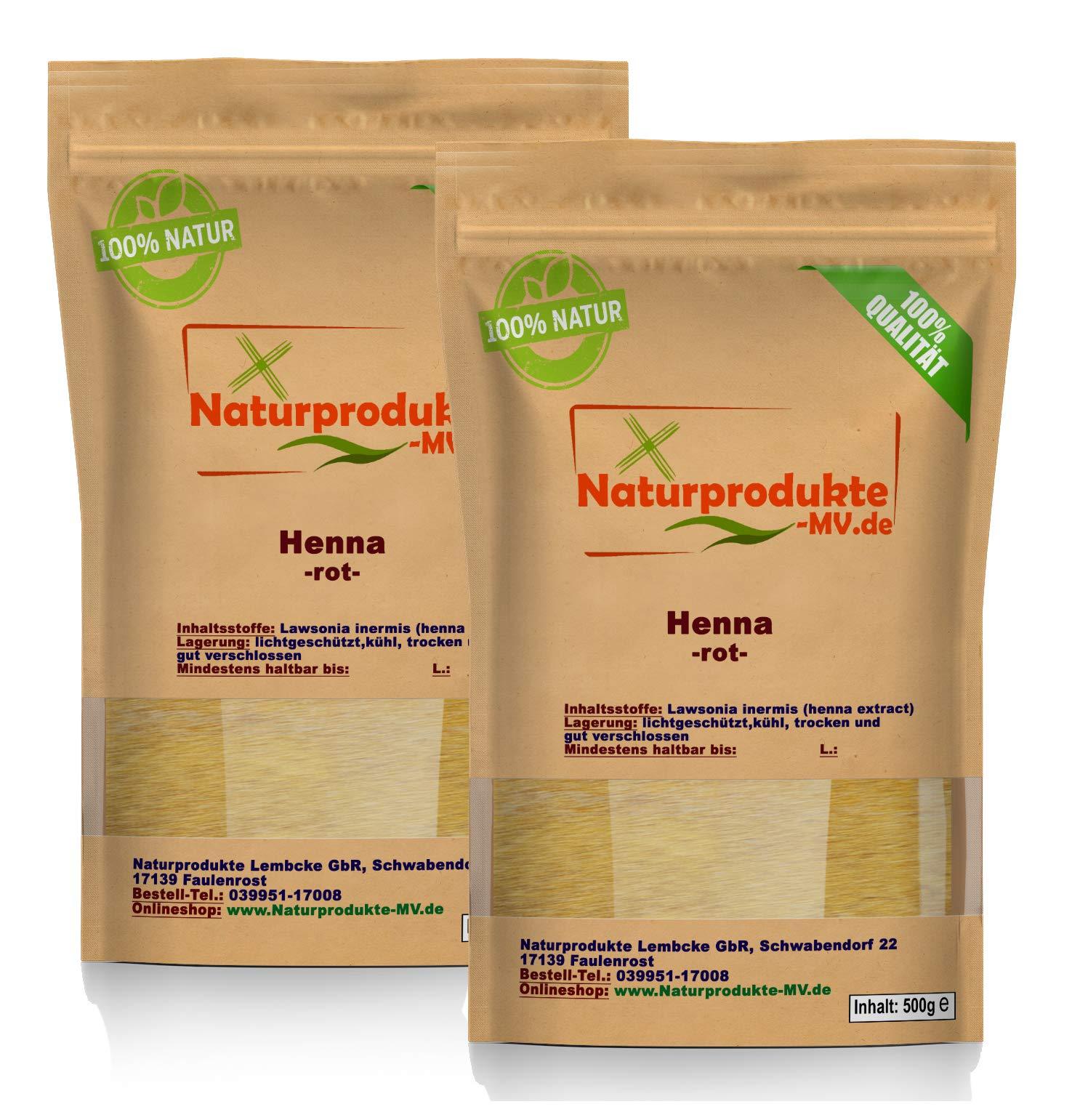 Buy Red Henna Powder 1000g (2x500g) - Natural Hair Color & Care ...