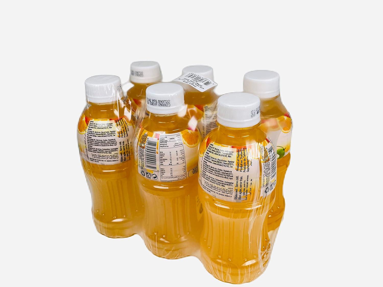 Bonko Just Drink Orange with NATA de Coco 320ml (6 Bottles) - Delicious ...