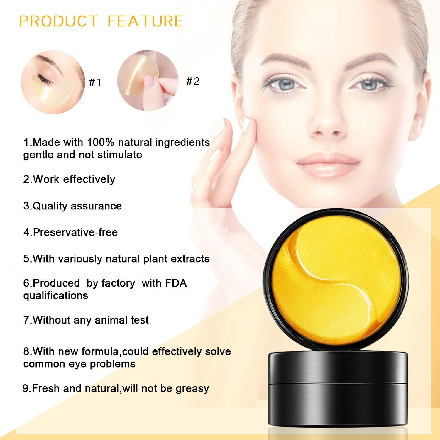 Eye Treatment Masks Under Eye Patches-24K Gold Eye treatment Mask For ...