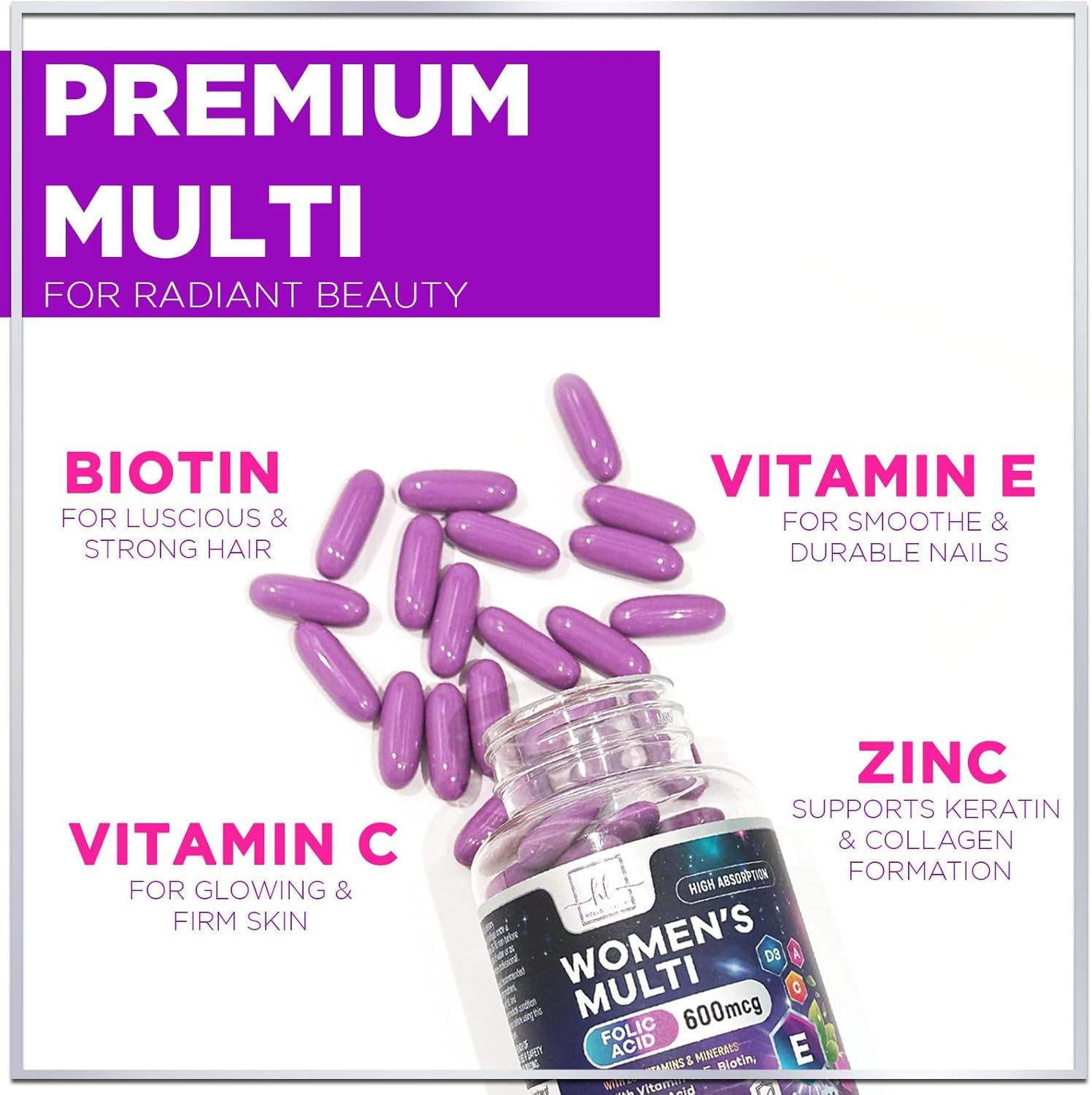 Hello Lovely Womens Multivitamin Folic Acid 600mcg - 60 Softgels