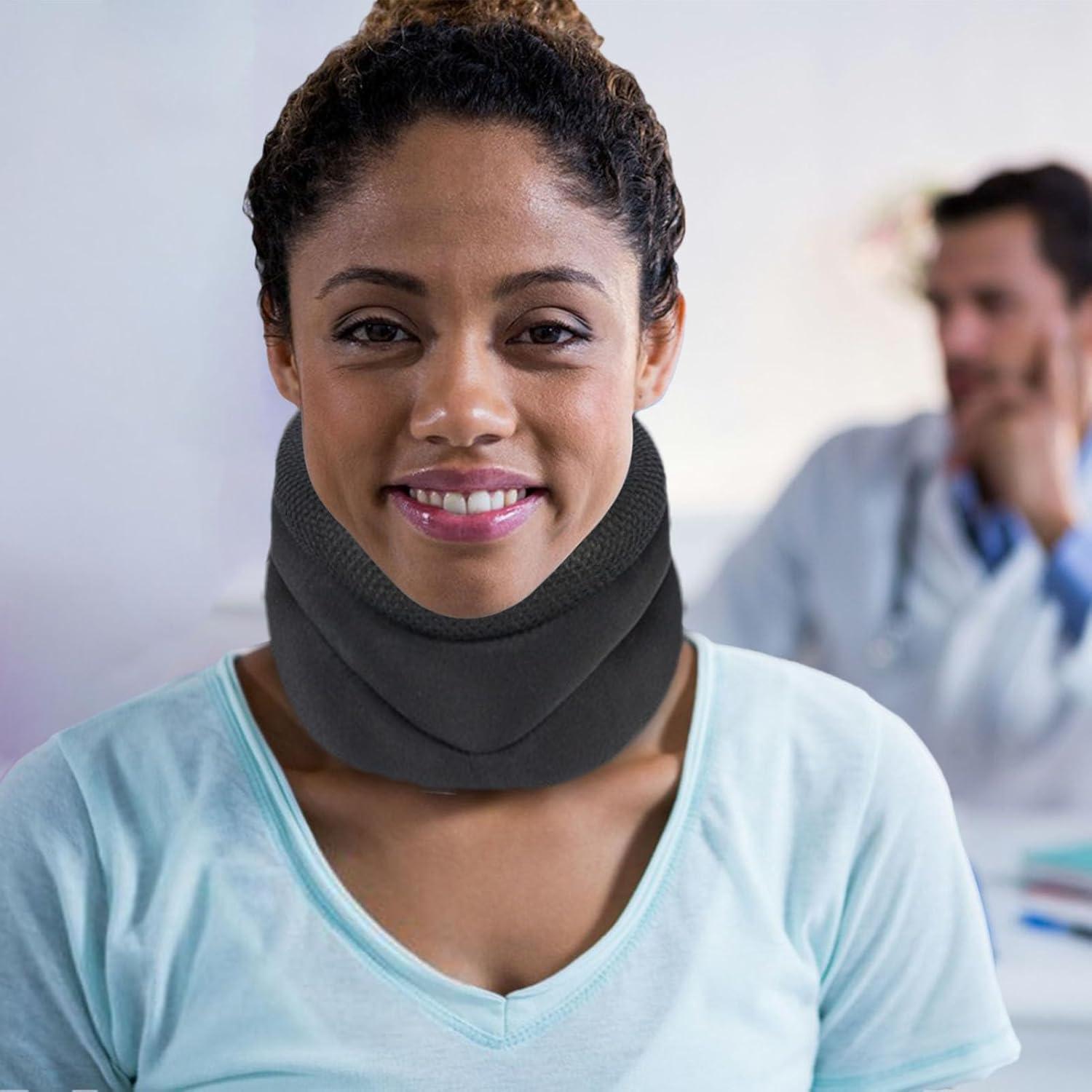 Bigud Adjustable Neck Support Stretcher - Soft Foam Neck Pillow for ...