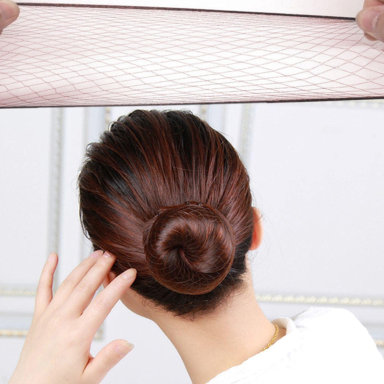 25 Brown Hair Nets Invisible Hair Nets Stretch Hair Nets 50cm | Buy Now ...