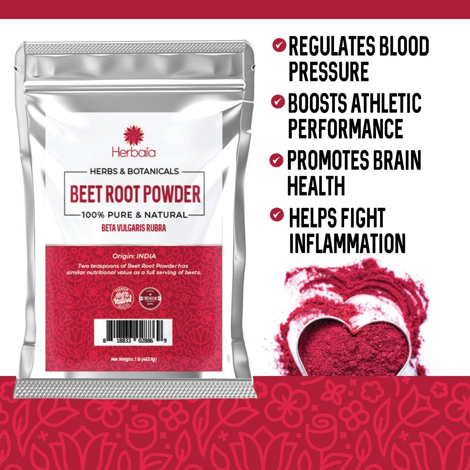 Organic Beet Root Powder 1 lb - Vegan, Gluten Free, Non-GMO Nitric ...