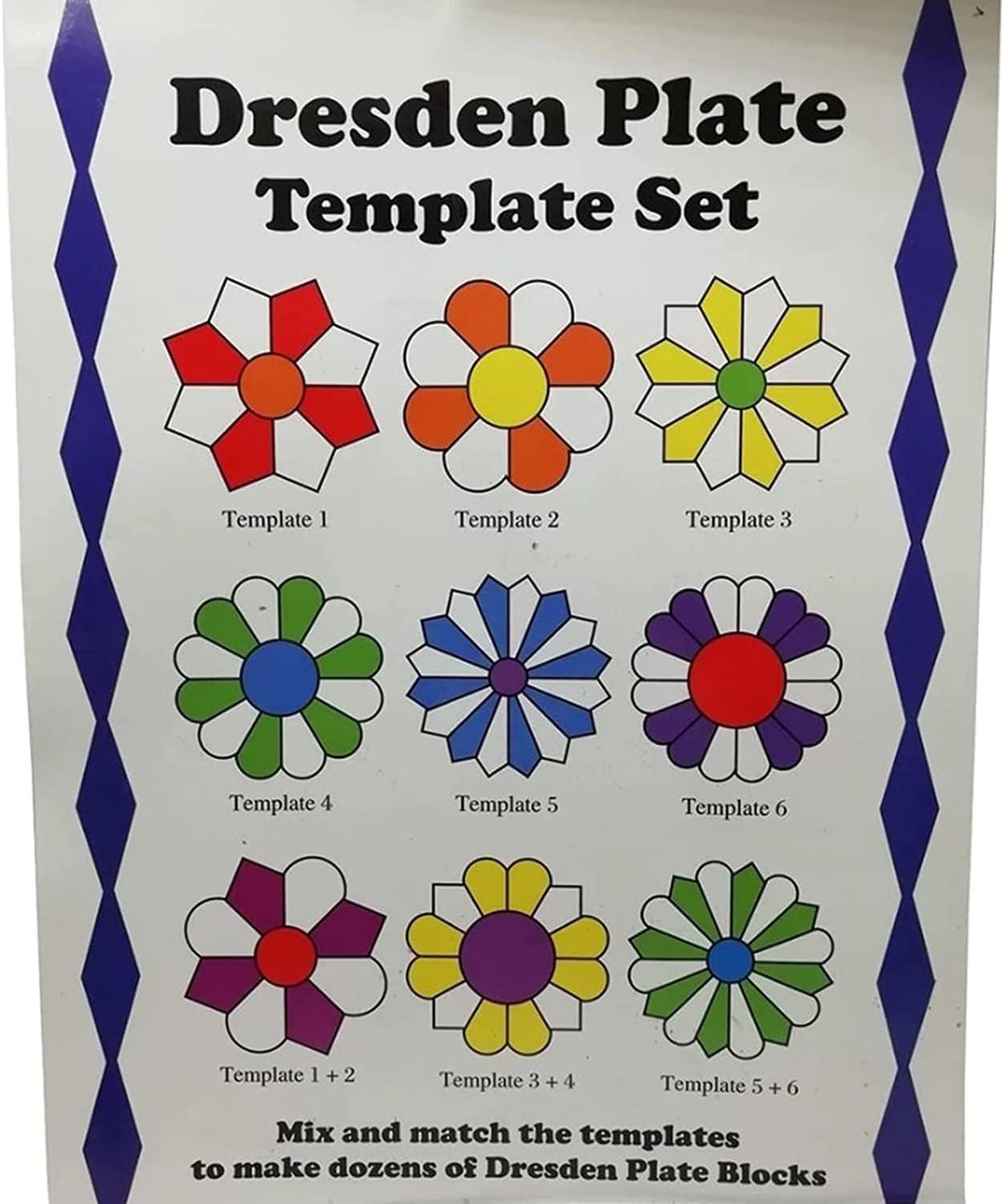 10Pcs Regular Dresden Plate Sewing Templates Set for DIY Quilting ...