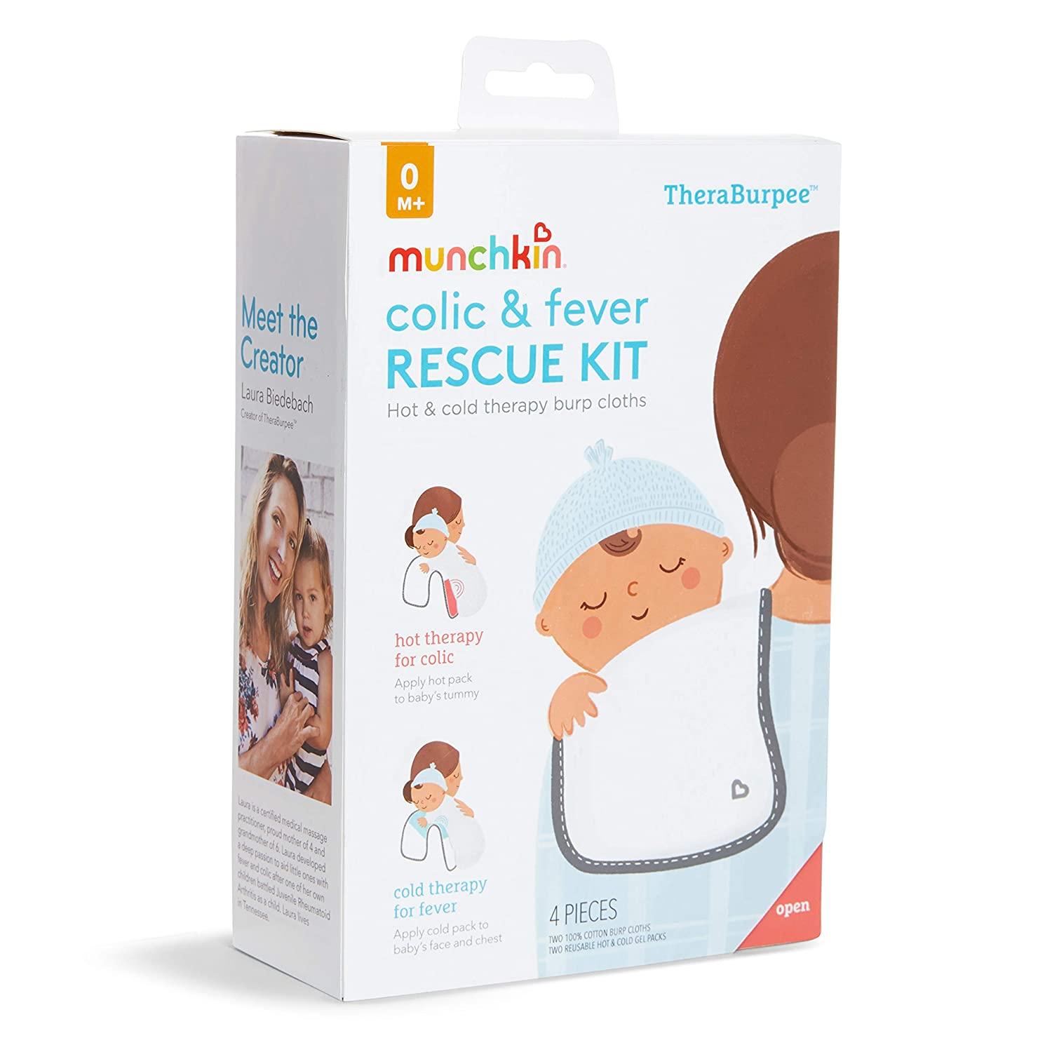 Munchkin TheraBurpee Colic & Fever Rescue Kit: Hot & Cold Therapy Burp ...