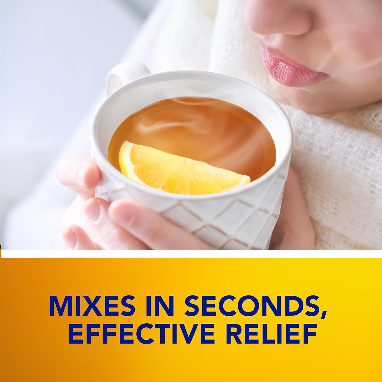 DayQuil Hot Remedy Cold Flu & Congestion Medicine Daytime Non-Drowsy ...