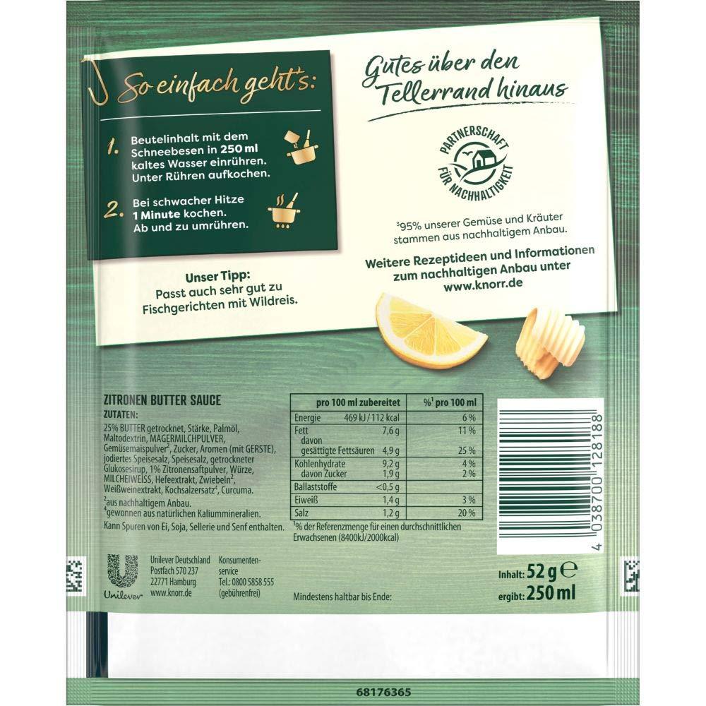 Buy Knorr Gourmet Sauce Lemon Butter - 10 Pack (10 x 250 ml ...
