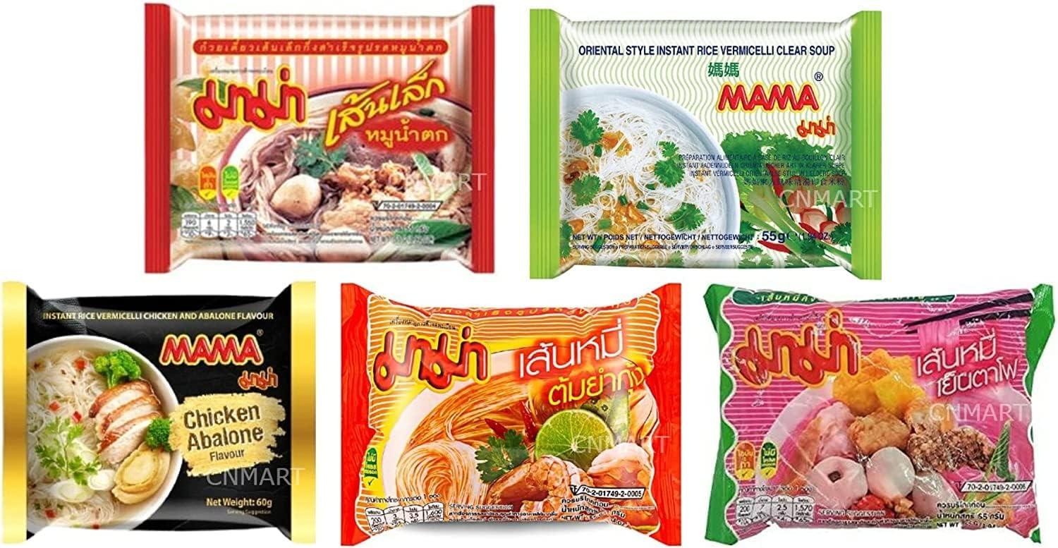 CNMART MAMA Instant Noodles Ramen Case of 30 | Assorted 3 Different ...