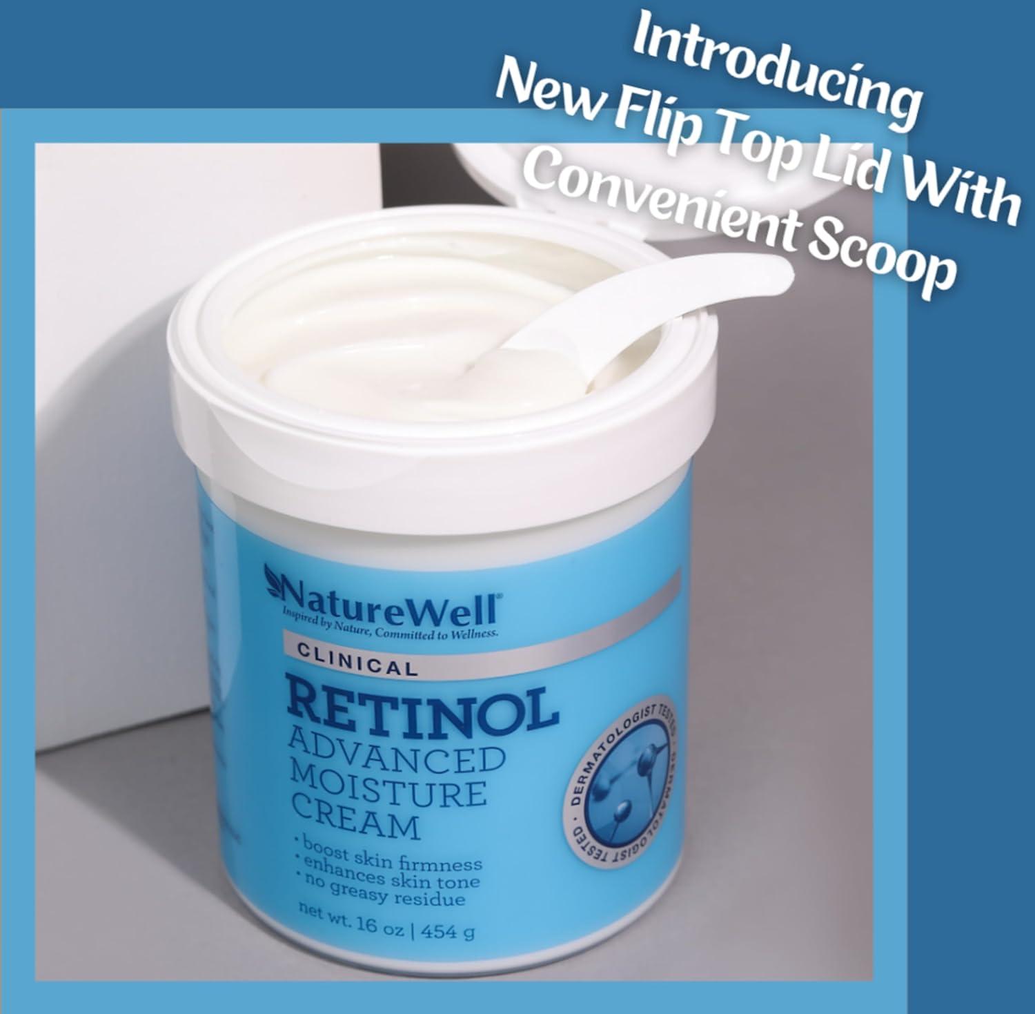 NATUREWELL Clinical Retinol Advanced Moisture Cream - 16 Oz 1 Pound ...