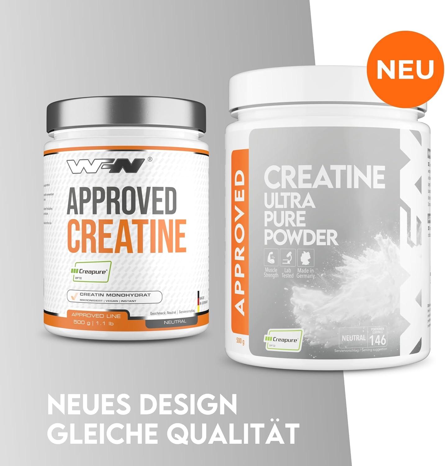 WFN Approved Creatine Monohydrate - 500g Vegan Powder | Pure Additive ...