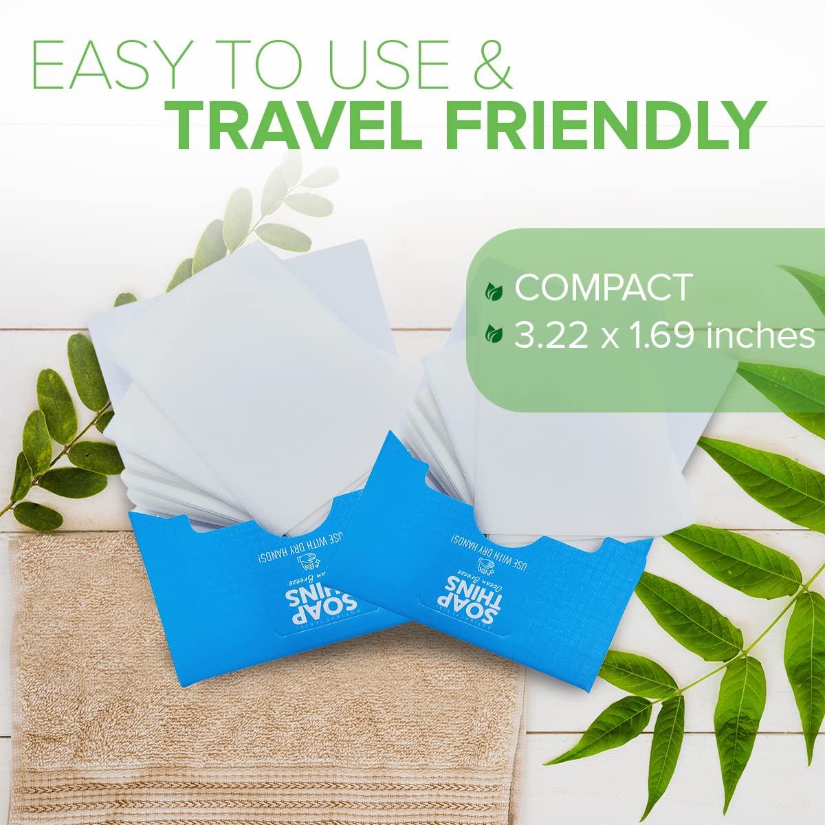 BAMBOEARTH Antibacterial Paper Soap Sheets - 3 Packs Portable ...