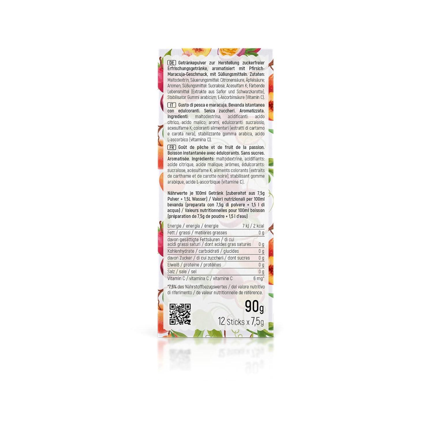 Buy Intick Sugar-Free Instant Drink Peach-Maracuja - 12 x 1.5L Pack ...