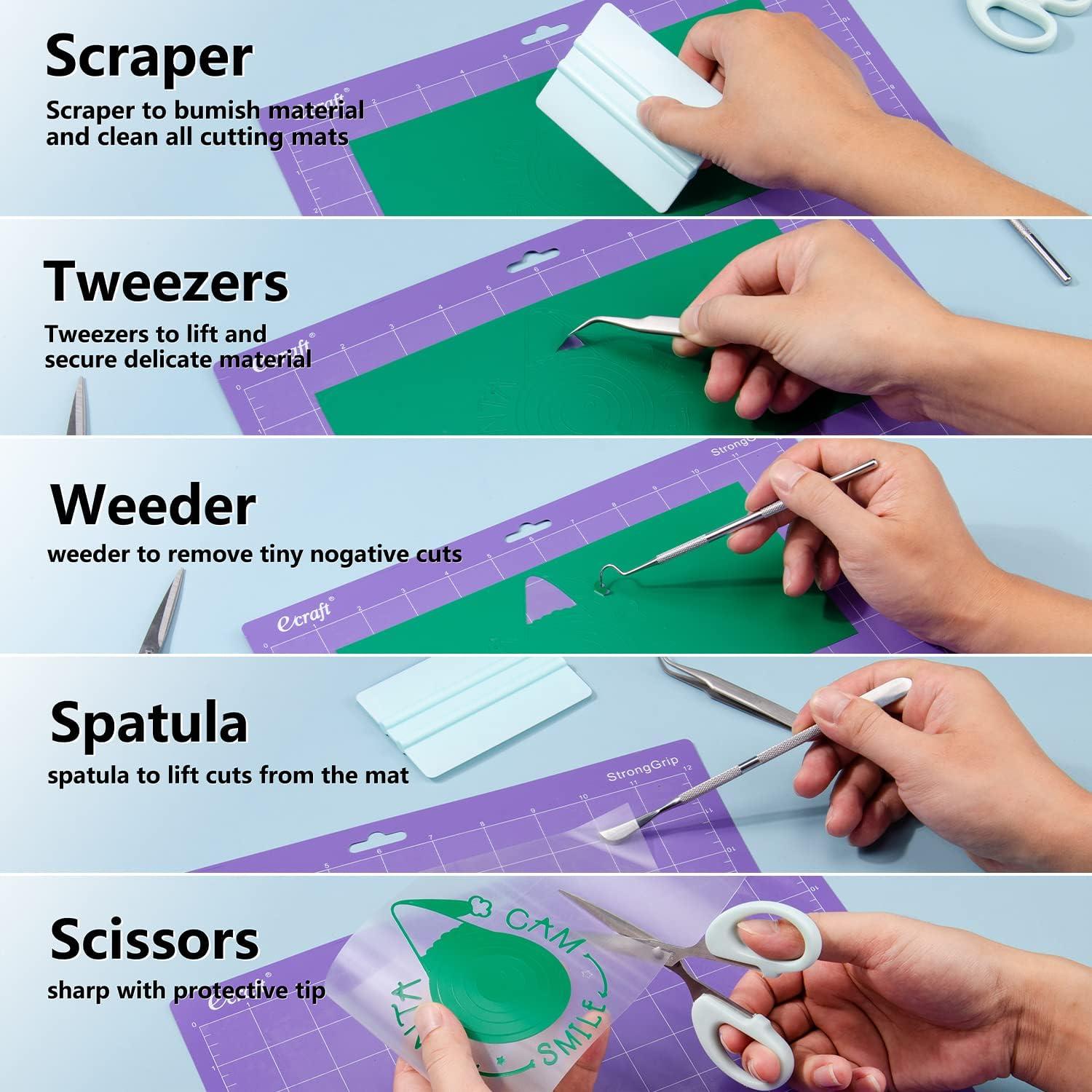 Ecraft Paper Cutter Trimmer with Vinyl Weeding Tool Set Weeder/Scraper ...