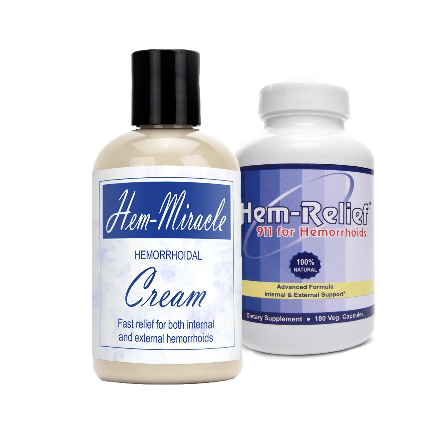 Western Herbal and Nutrition Hem-Miracle Cream + Hem-Relief Combo ...