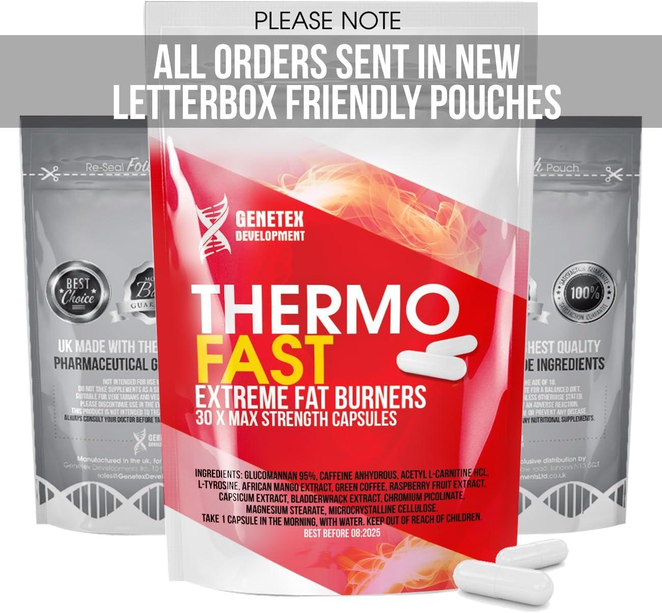 Thermo Fast Extreme Fat Burners - Max Strength Capsules for Men and ...