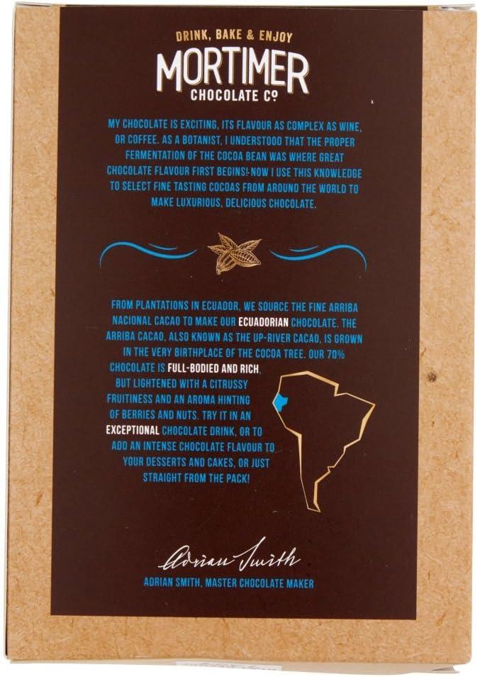 Mortimer Chocolate 70% Ecuador Chocolate for Hot Chocolate Drinking ...