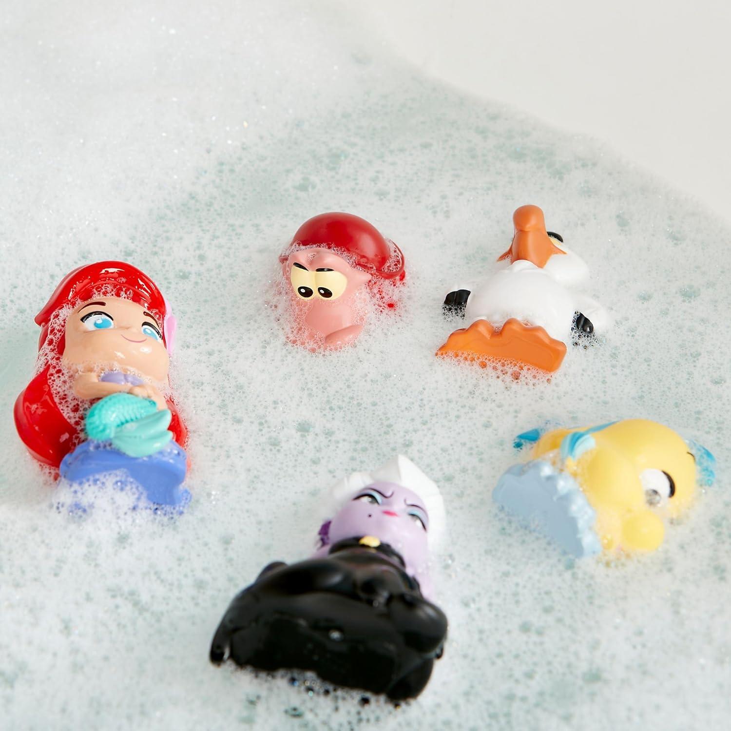 Disney Store The Little Mermaid 5 Pc. Bath Toy Set for Kids with Bucket ...