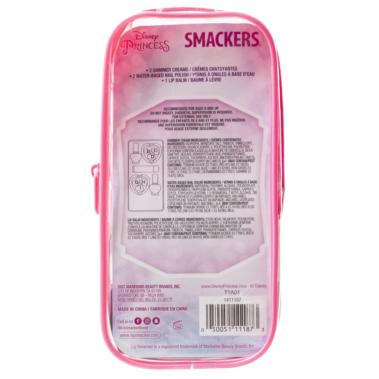 Lip Smacker Disney Princess Makeup Set and Bag for Girls - Magical ...