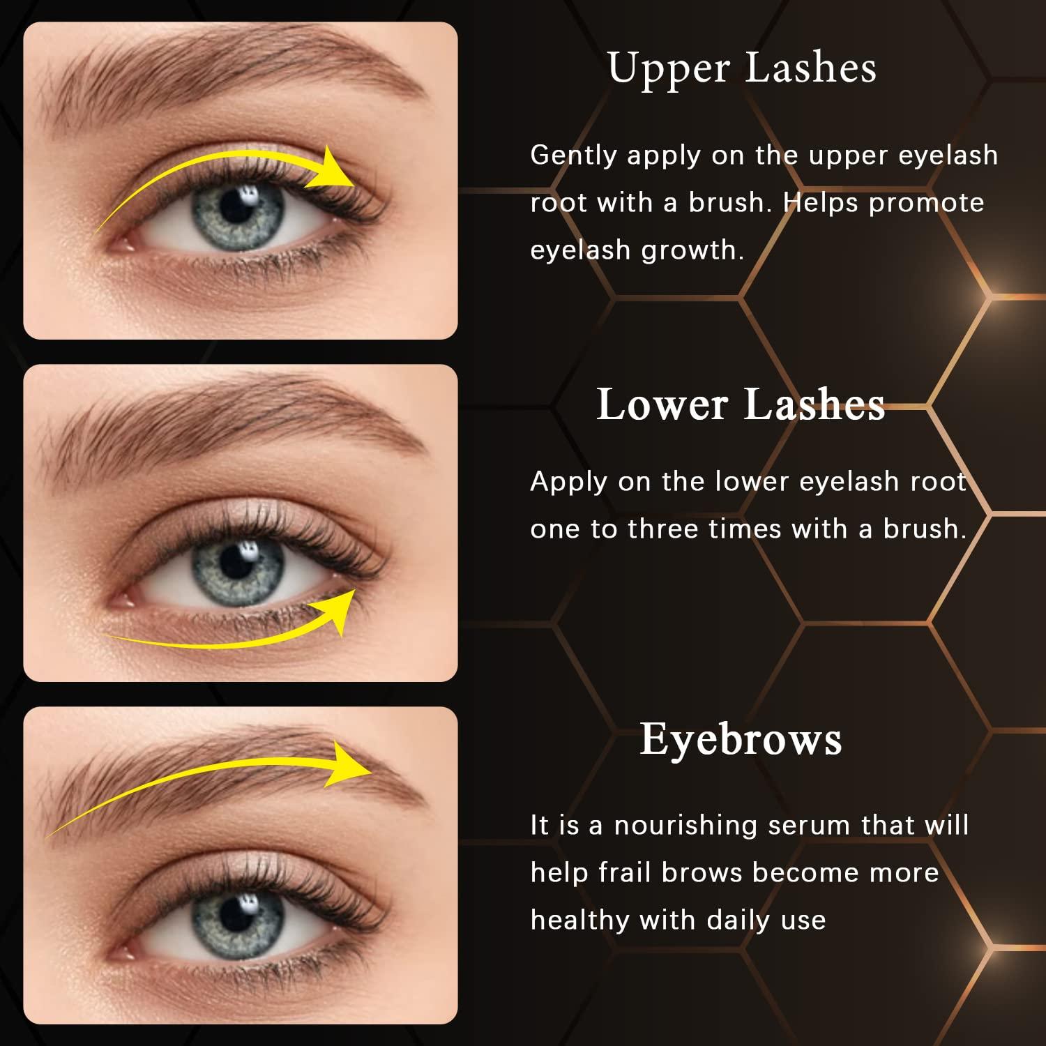 OUKEYA Eyelash Growth Serum - Longer Thicker Lashes & Brows ...