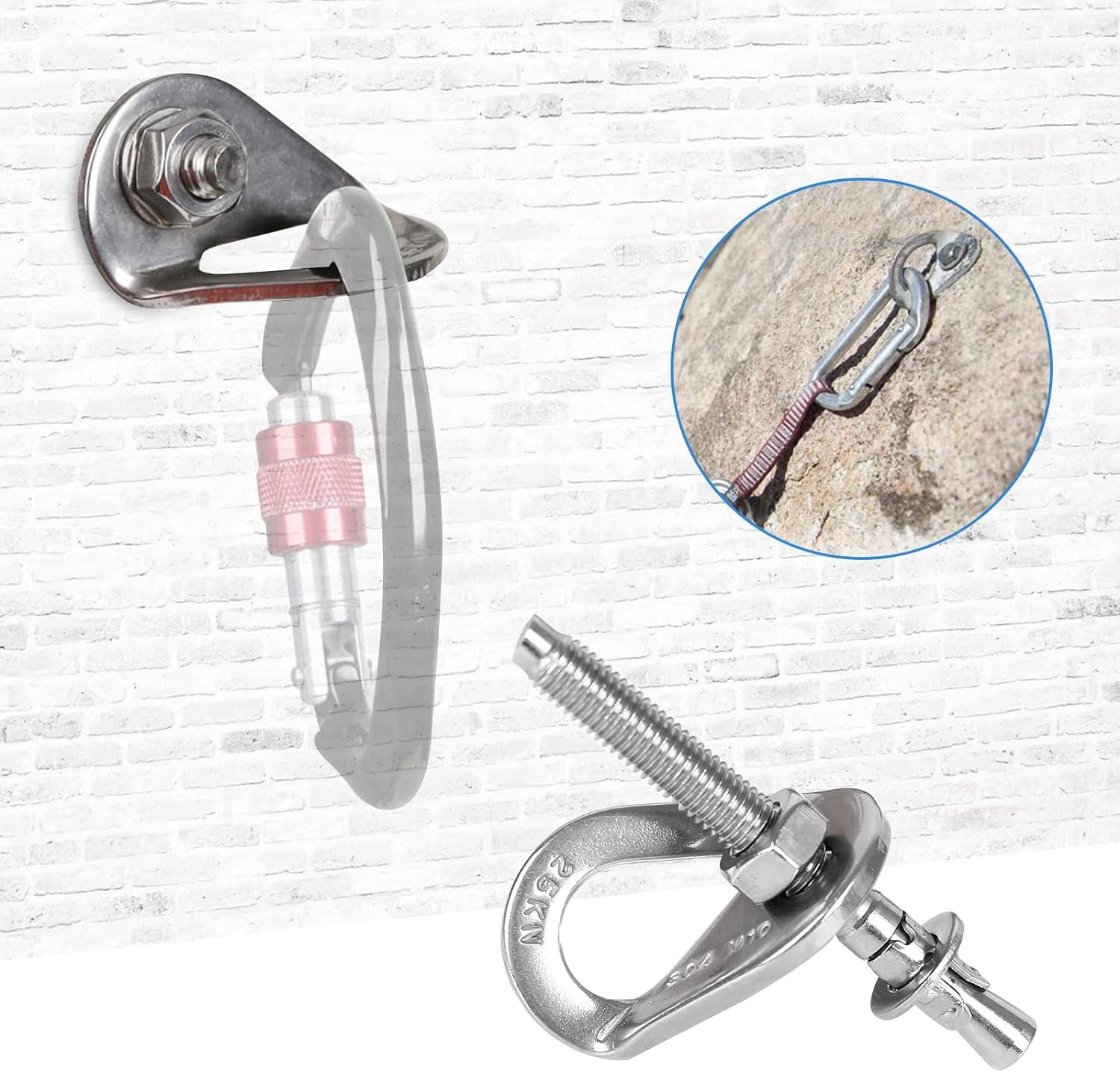 JATCSG 10 Pack Stainless Steel Climbing Anchor Hanger Bolt M10 - 25kN ...