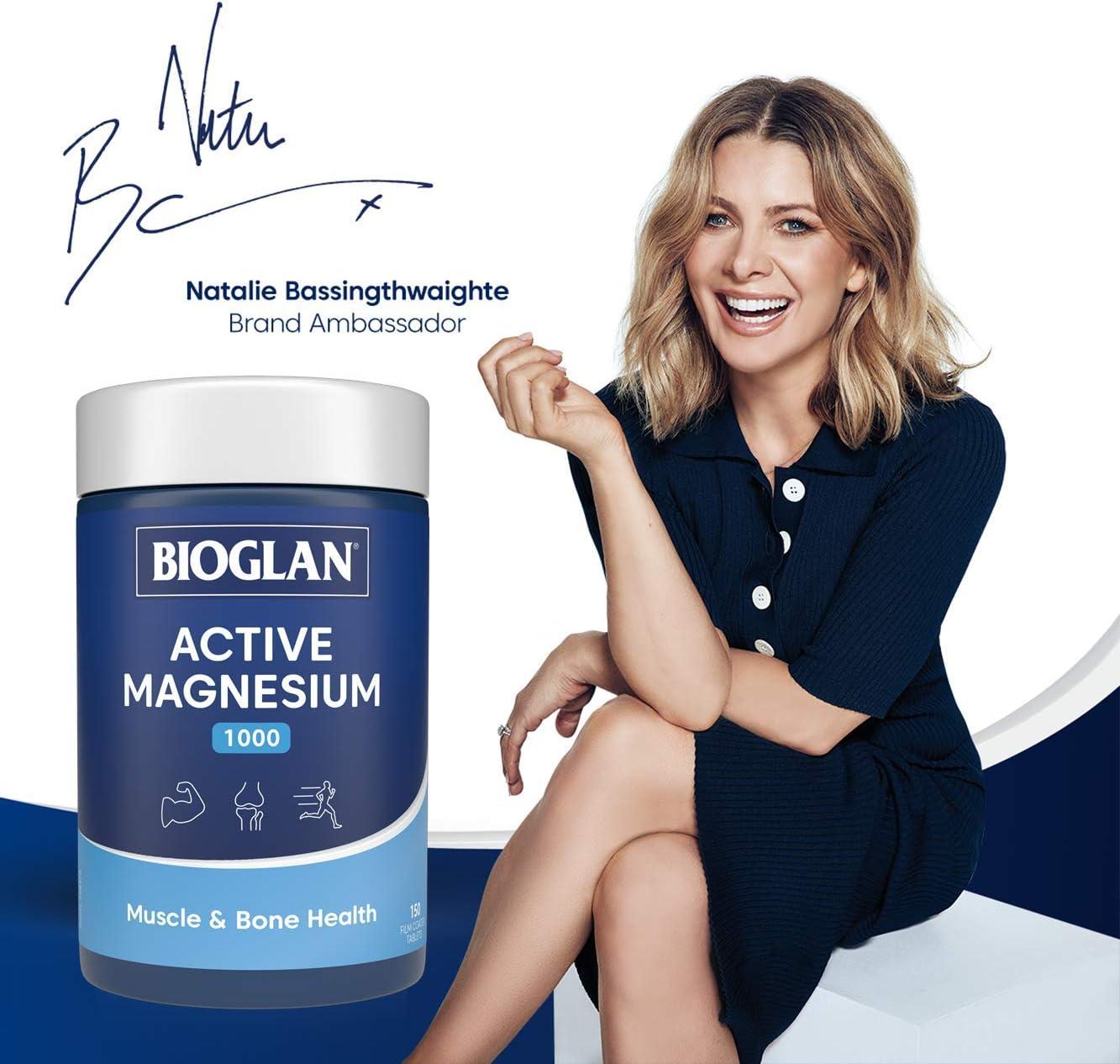 Bioglan Active Magnesium 1000mg 150 Tablets - Natural Muscle Support