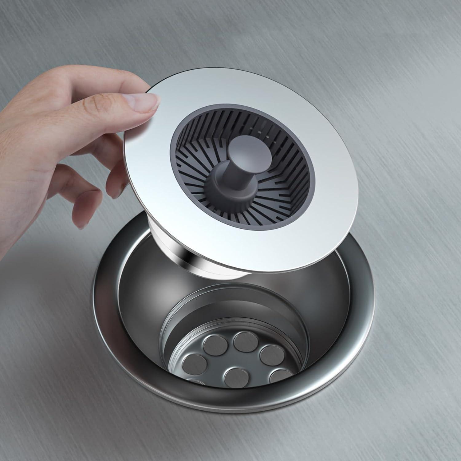 Upgraded Sink Filter Bathroom Shower Hair Filter Catch Drain Cover ...